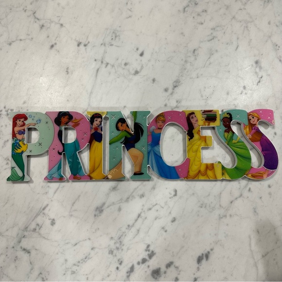 Other | Disney Princess Wall Art Kids Baby Nursery Bedroom Playroom ...